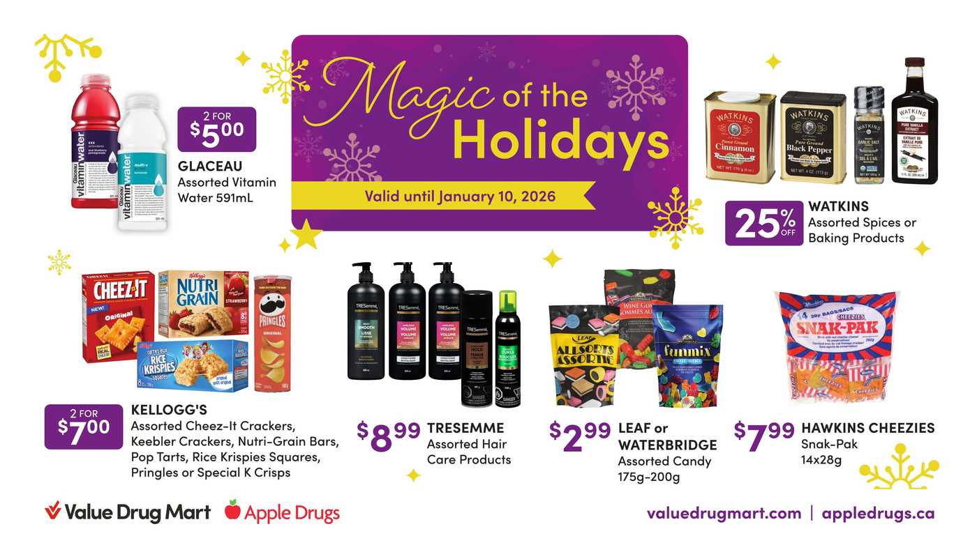 Apple Drugs Flyer December 26 to January 10