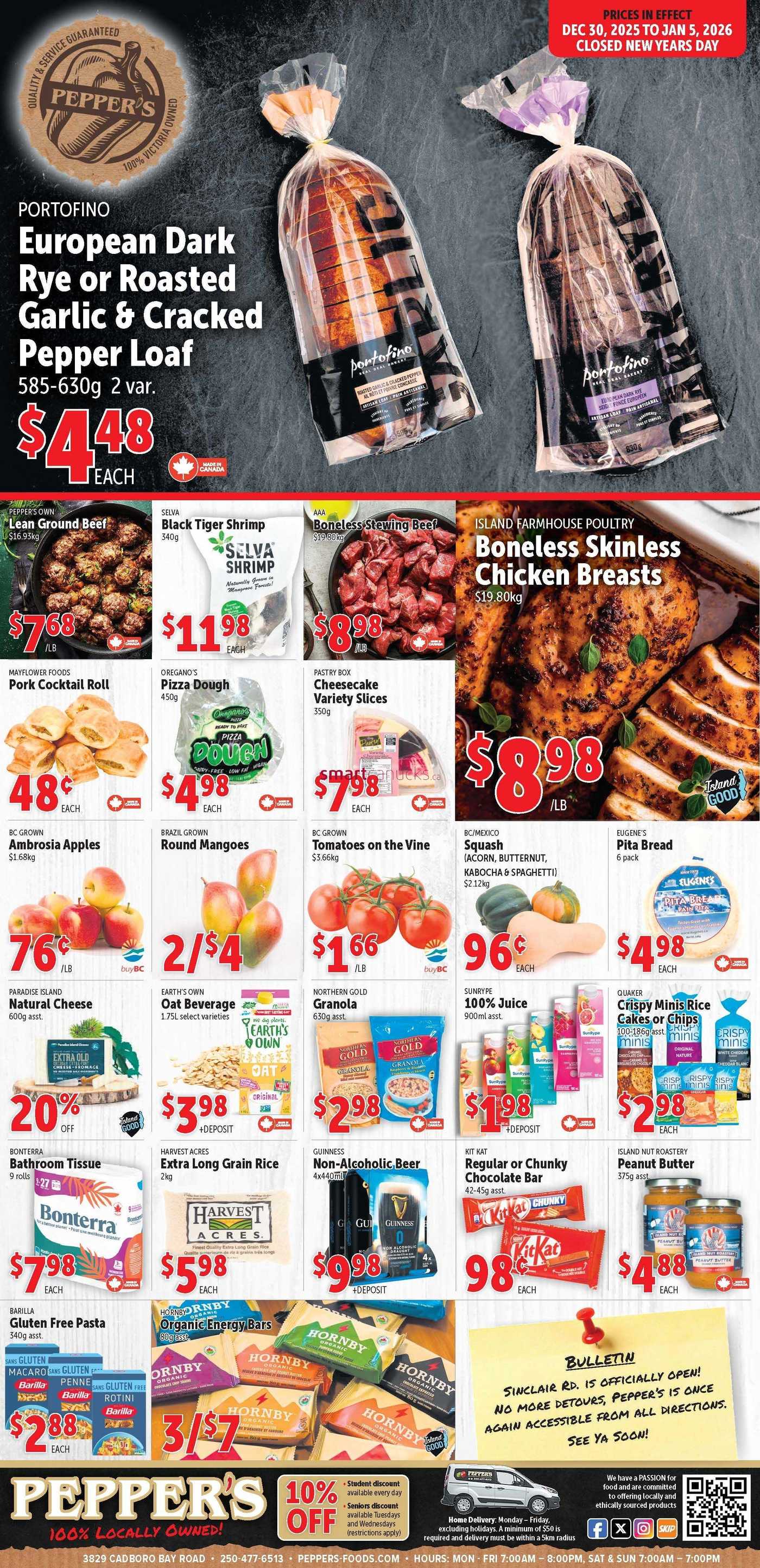 Pepper's Foods Flyer December 30 to January 5
