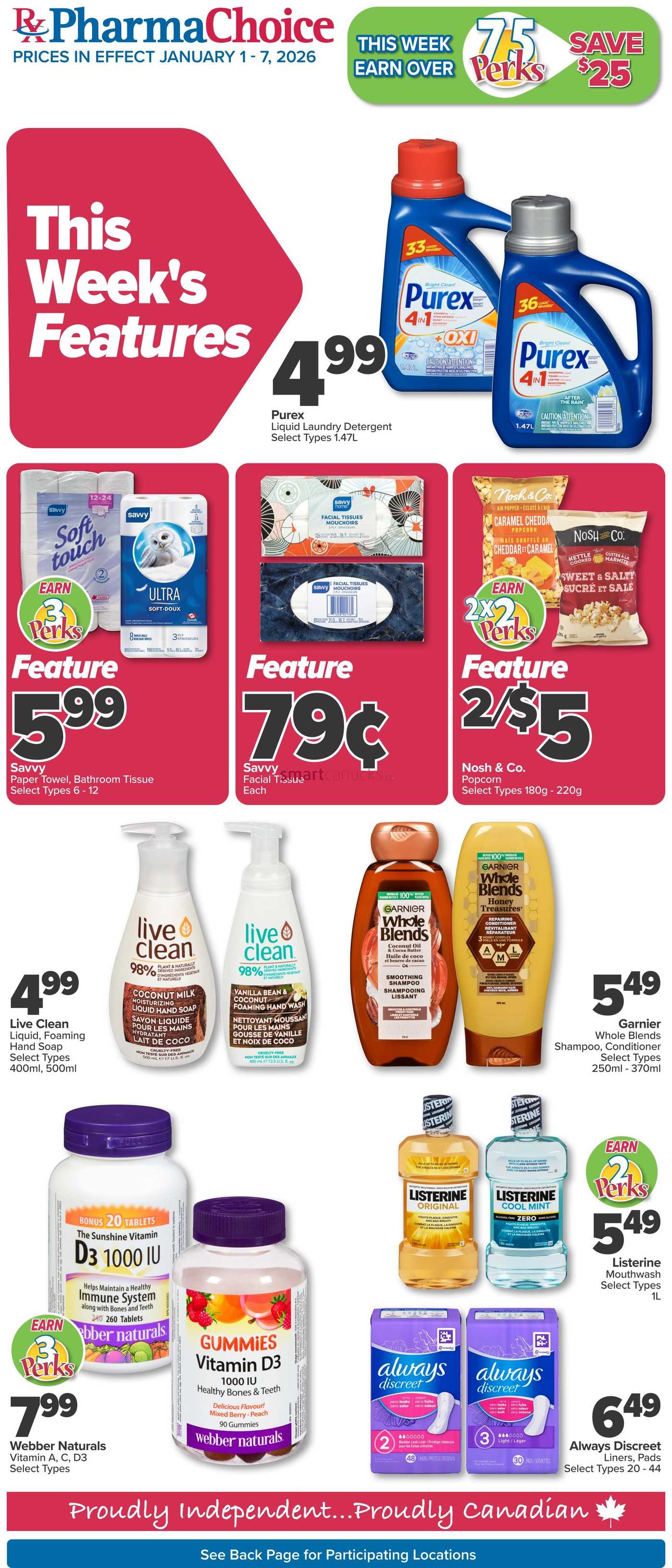 PharmaChoice (BC, AB, SK & MB) Flyer January 1 to 7