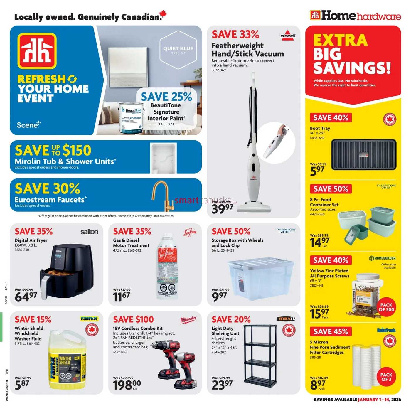 Home Hardware (ON) Flyer January 1 to 14