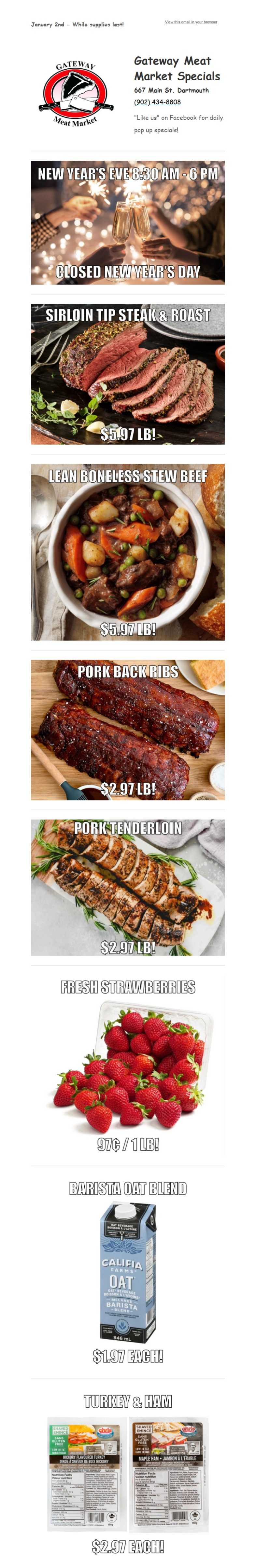 Gateway Meat Market Canada Flyers