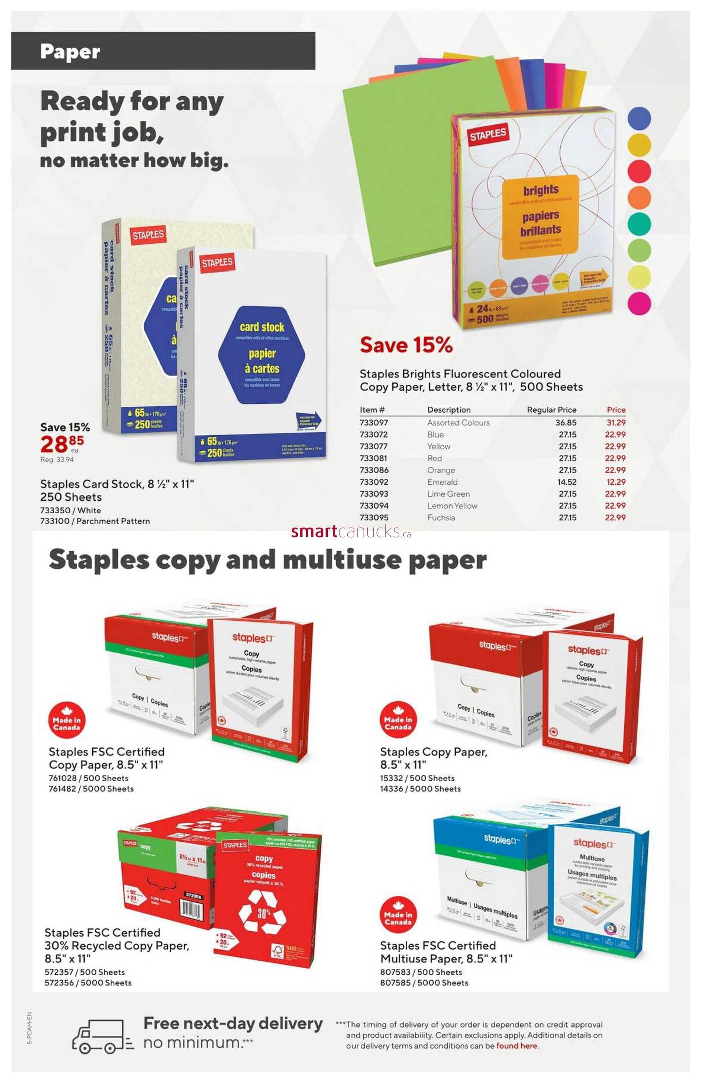 Staples Preferred Flyer January 2 to 15