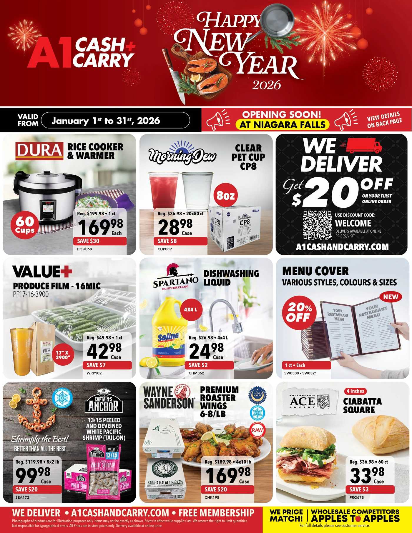 A-1 Cash and Carry Flyer January 1 to 31