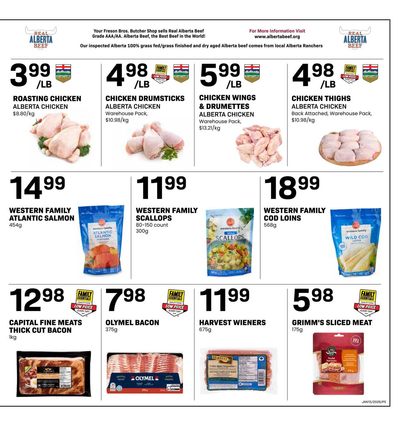 Freson Bros. Flyer January 9 to 15