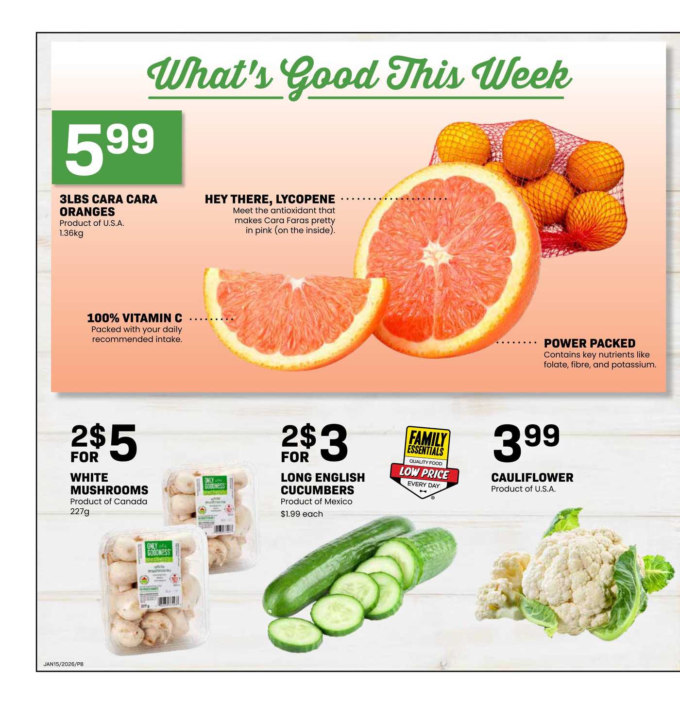 Freson Bros. Flyer January 9 to 15