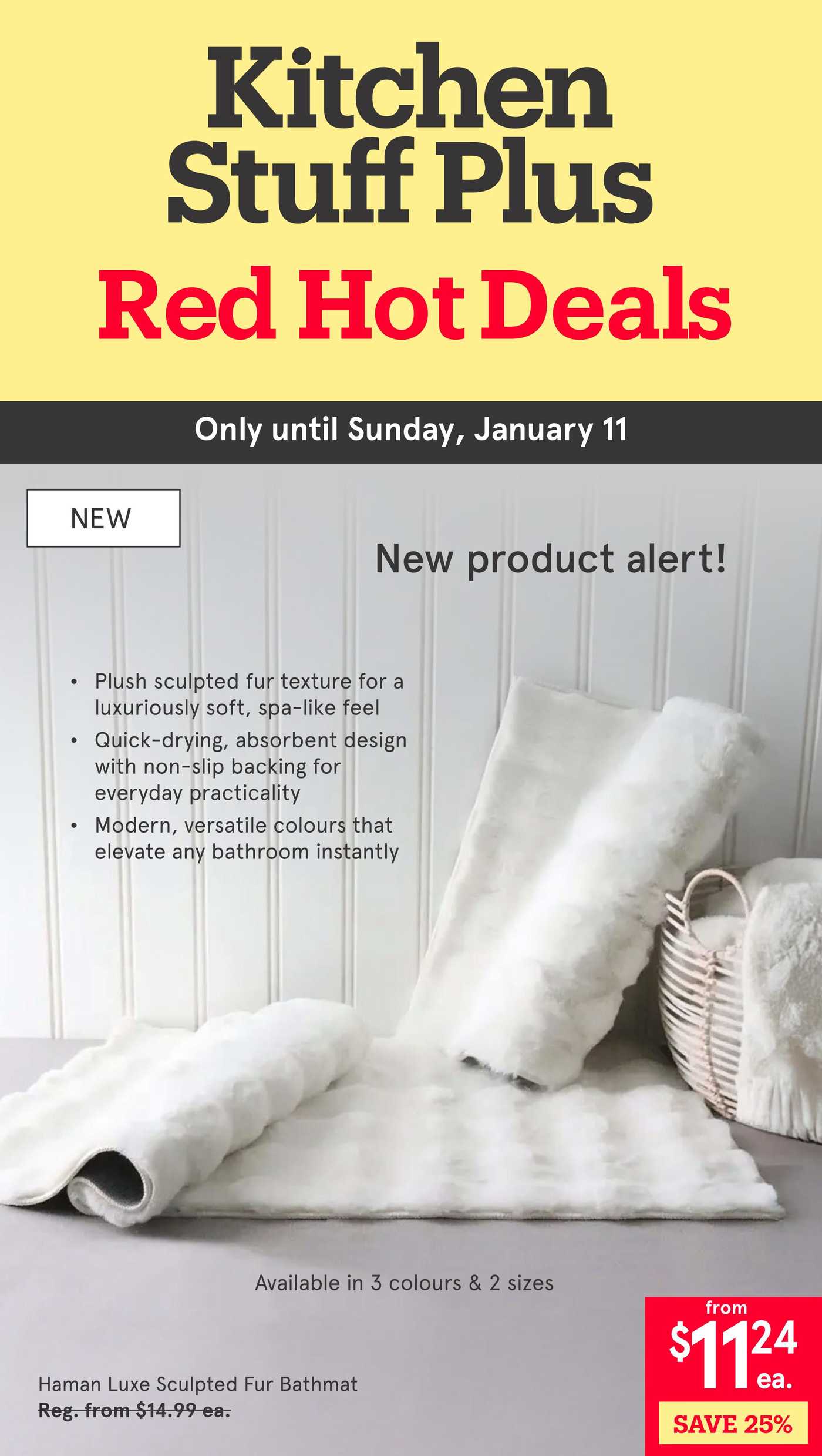 Kitchen Stuff Plus Red Hot Deals Flyer January 5 to 11
