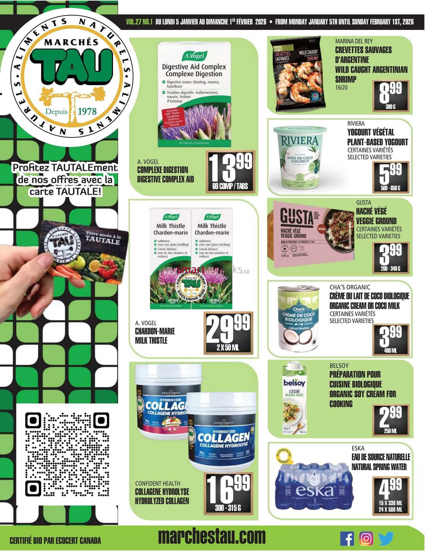 Marches Tau Flyer January 5 to February 1