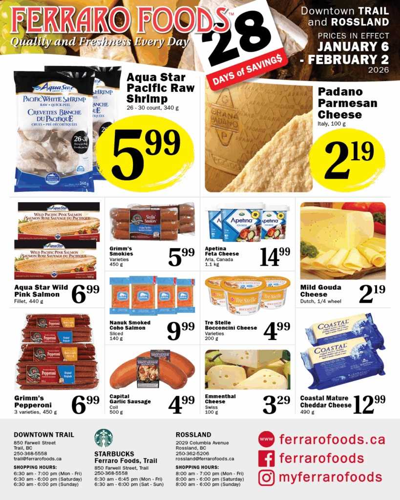 Ferraro Foods Monthly Flyer January 6 to February 2