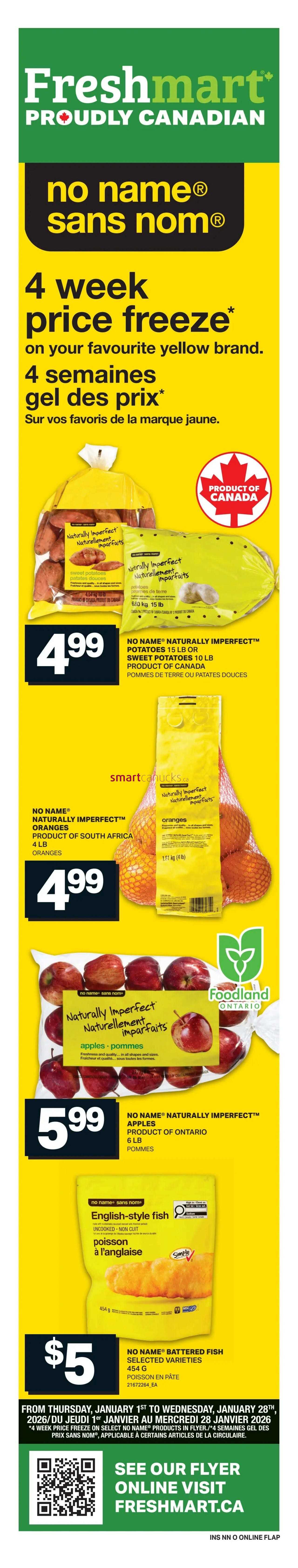 Freshmart (ON) Flyer January 8 to 14