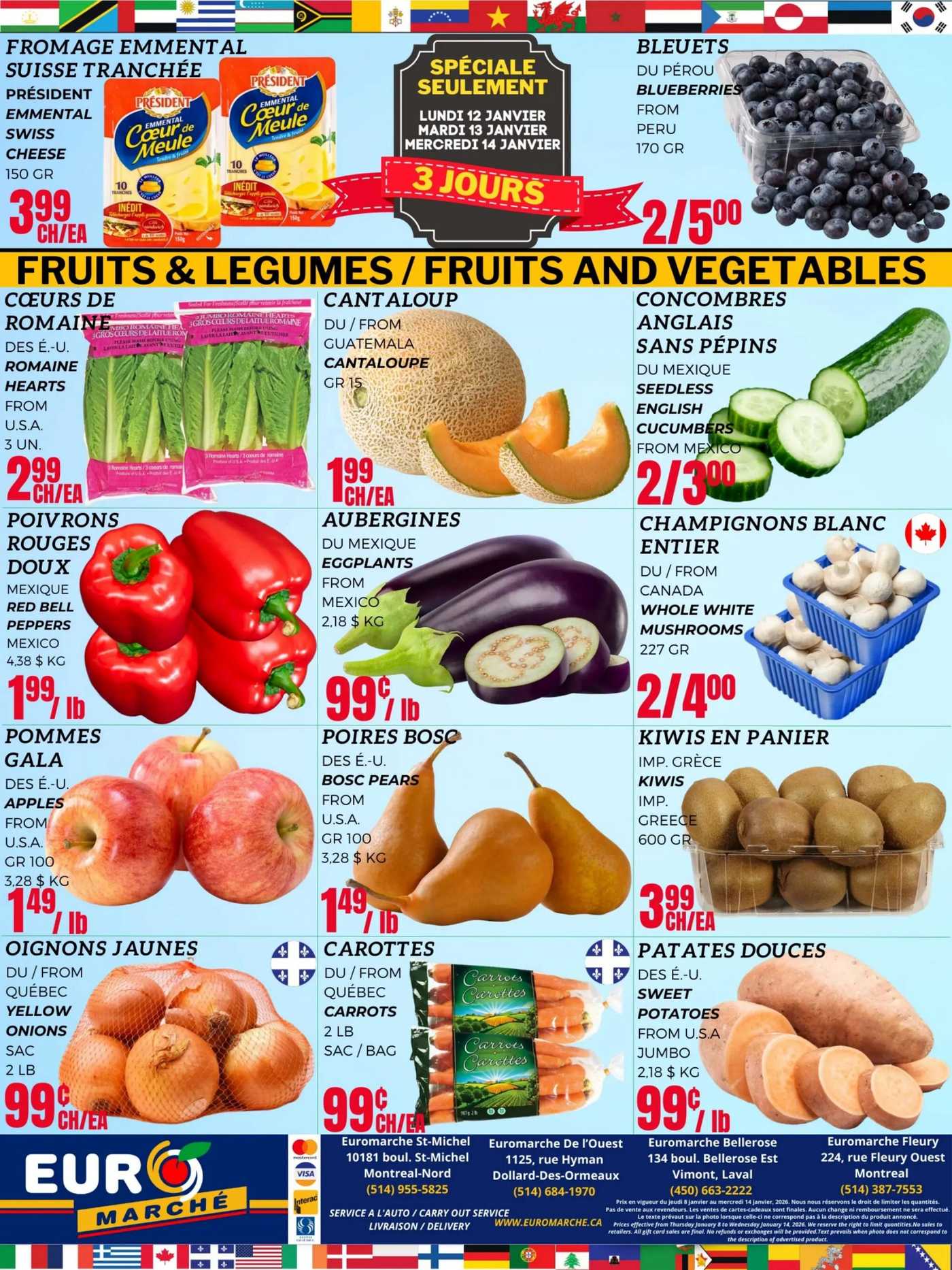 Euro Marche Flyer January 8 to 14