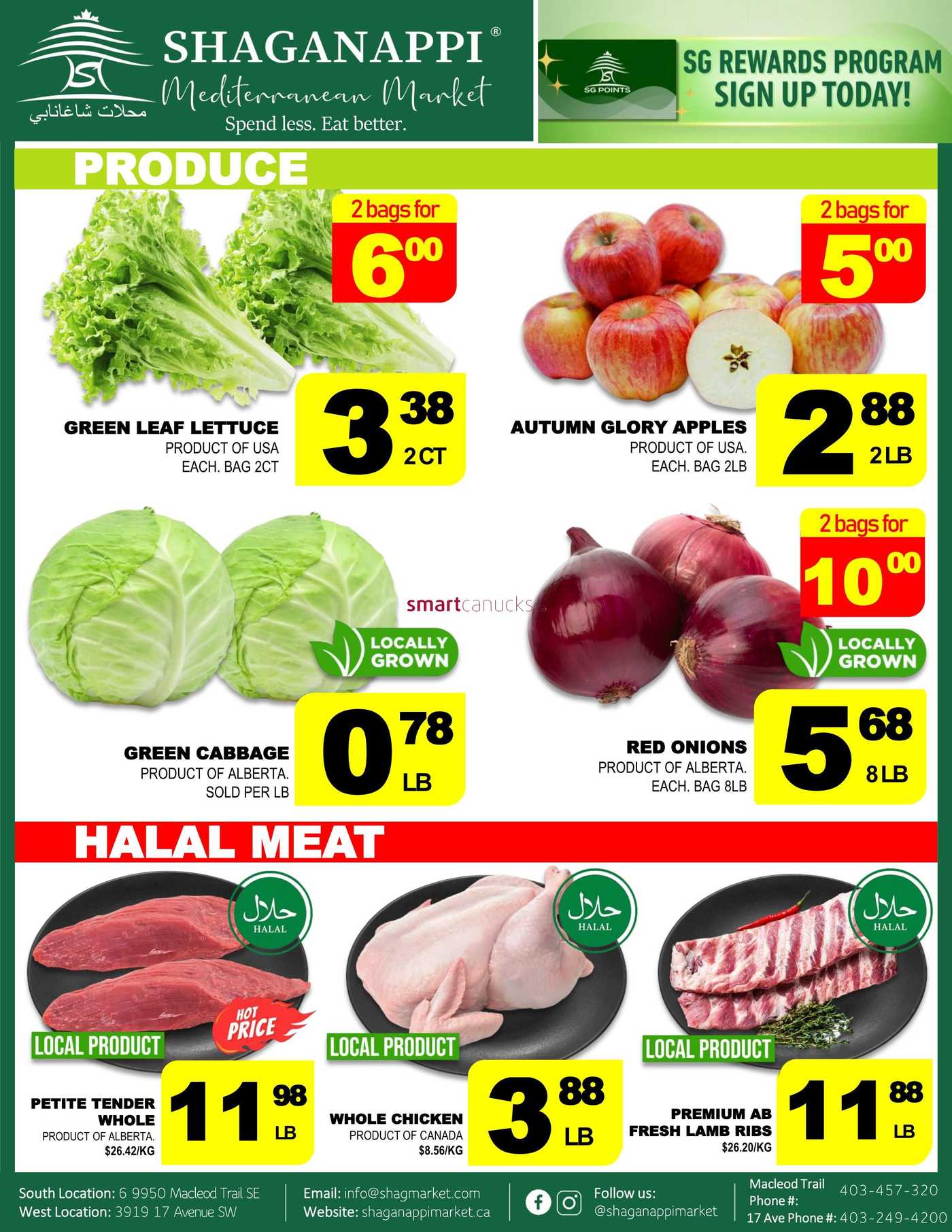 Shaganappi Mediterranean Market Flyer January 8 to 14