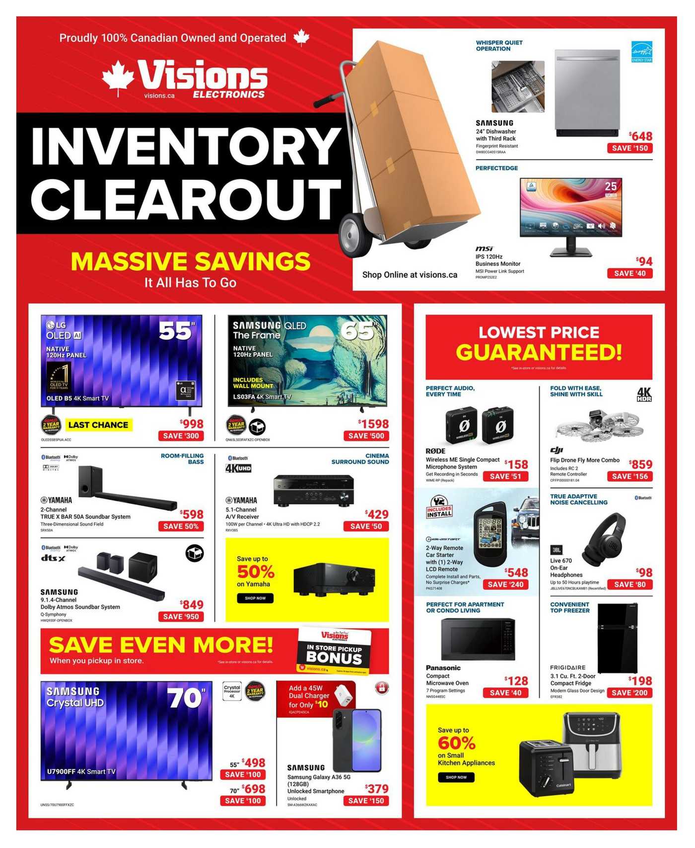 Visions Electronics Canada Flyers