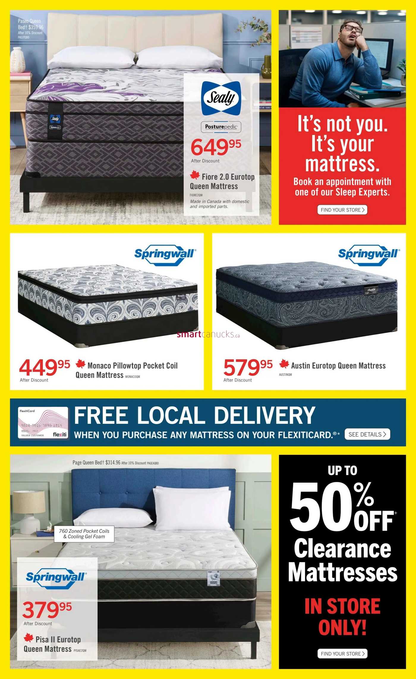 The Brick Mattress Store Flyer January 13 to 28