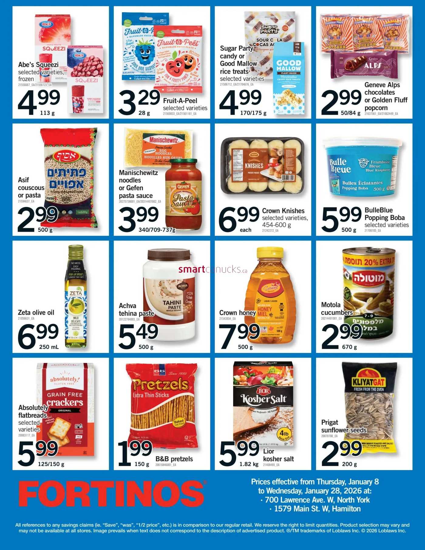 Fortinos Flyer January 15 to 21