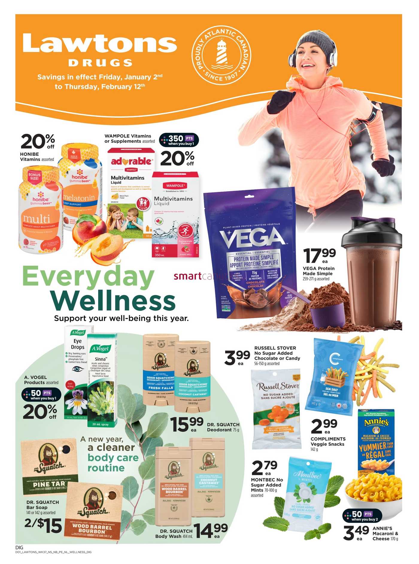 Lawtons Drugs (NB, NL, PE) Flyer January 16 to 22