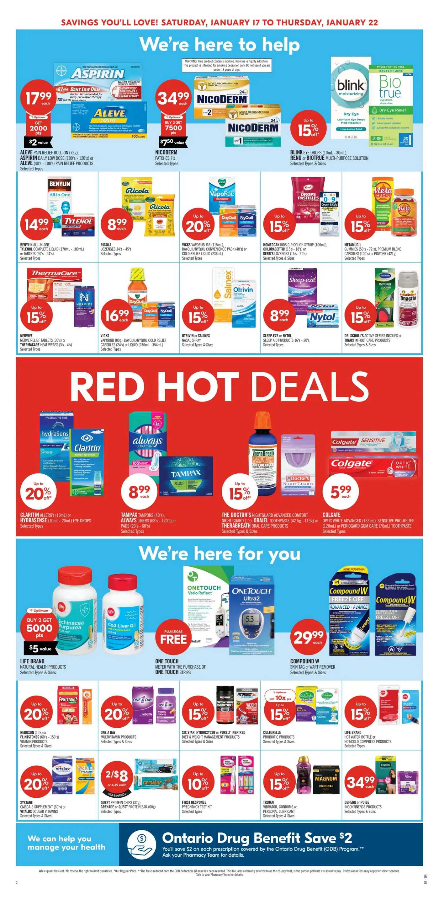Shoppers Drug Mart (ON) Flyer January 17 to 22