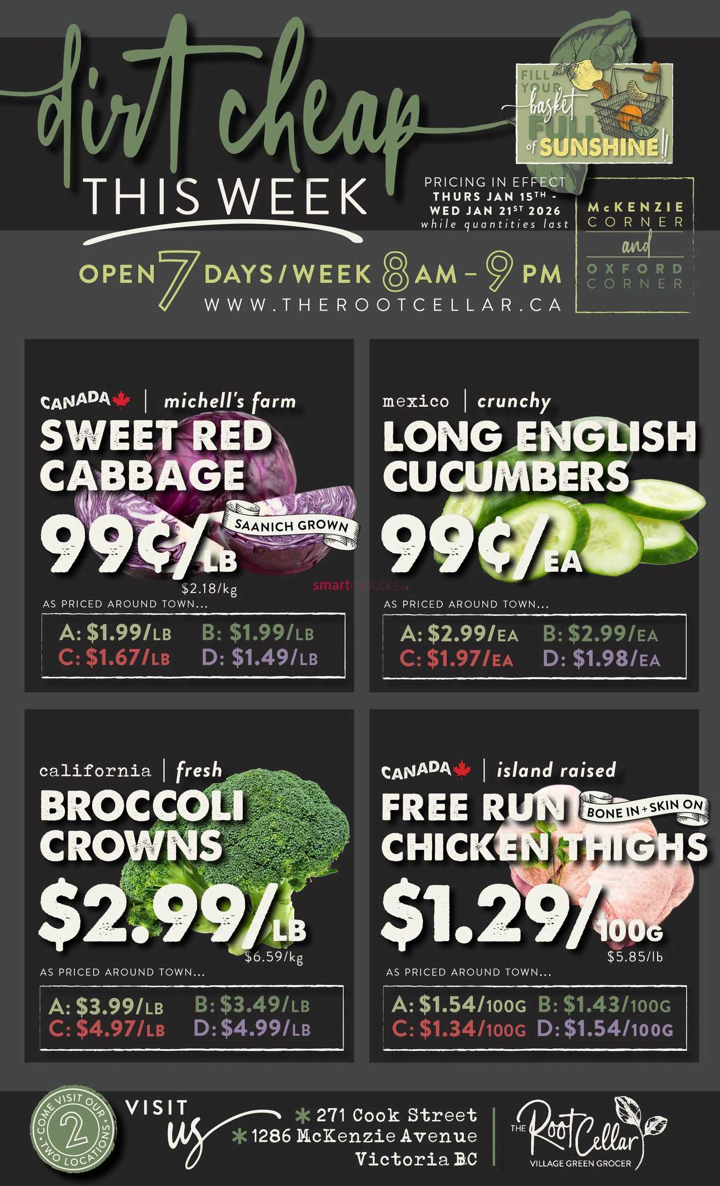 The Root Cellar Flyer January 15 to 21