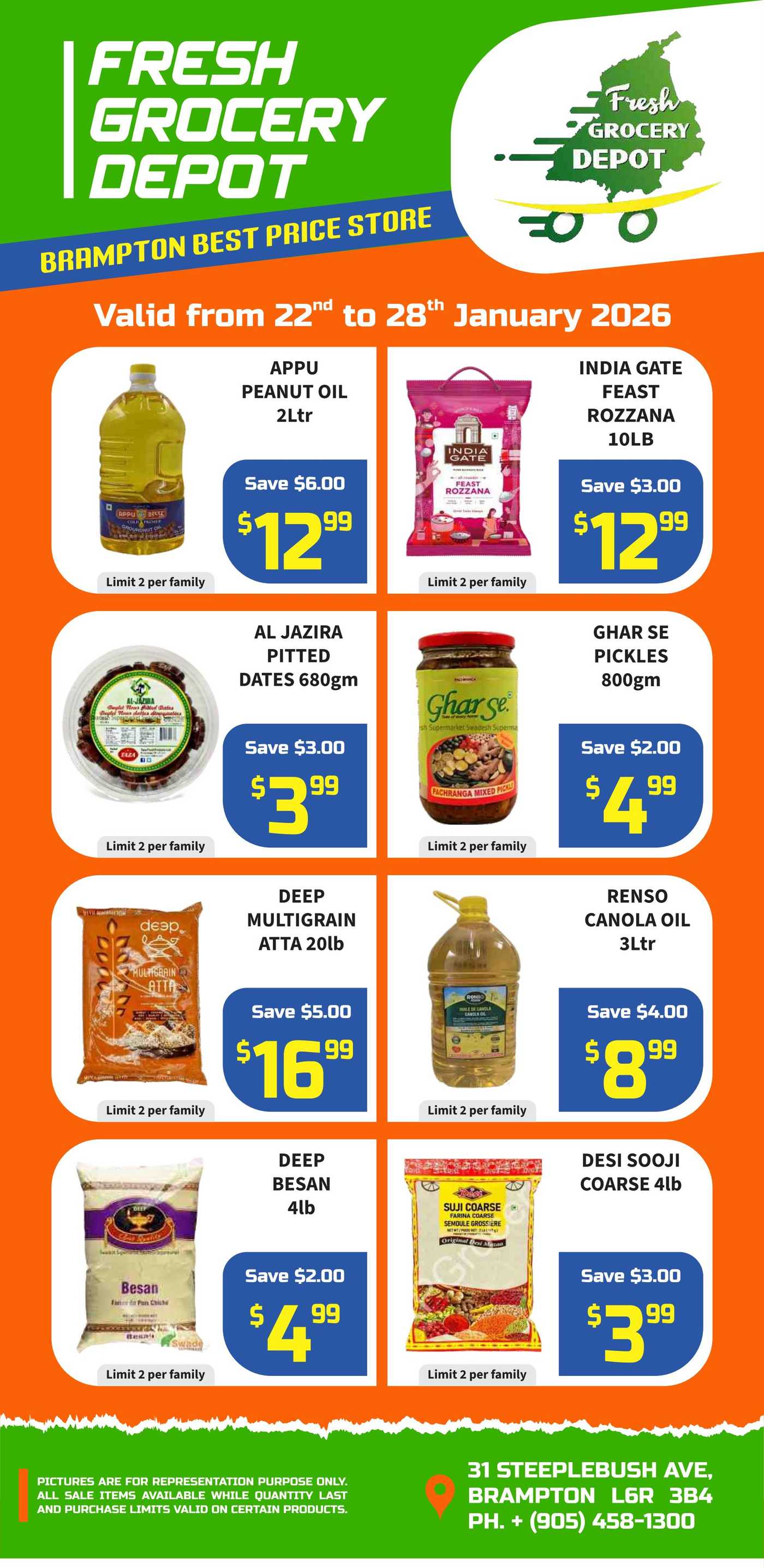 Fresh Grocery Depot Flyer January 22 to 28