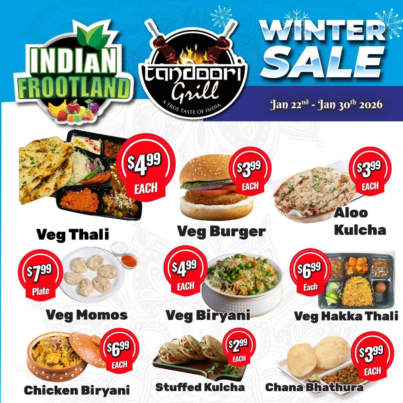 Indian Frootland Flyer January 22 to 30
