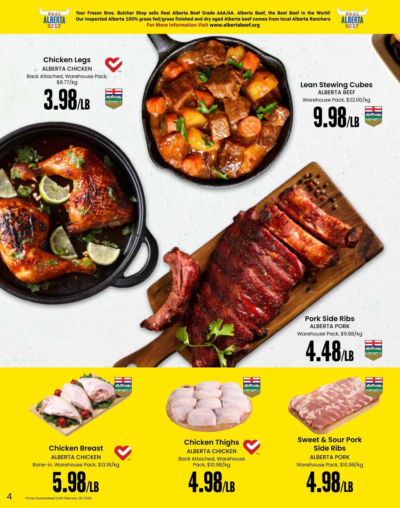 Freson Bros. Family Essentials Flyer January 30 to February 26