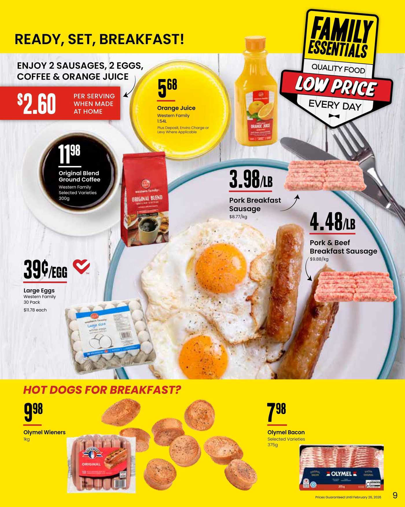 Freson Bros. Family Essentials Flyer January 30 to February 26