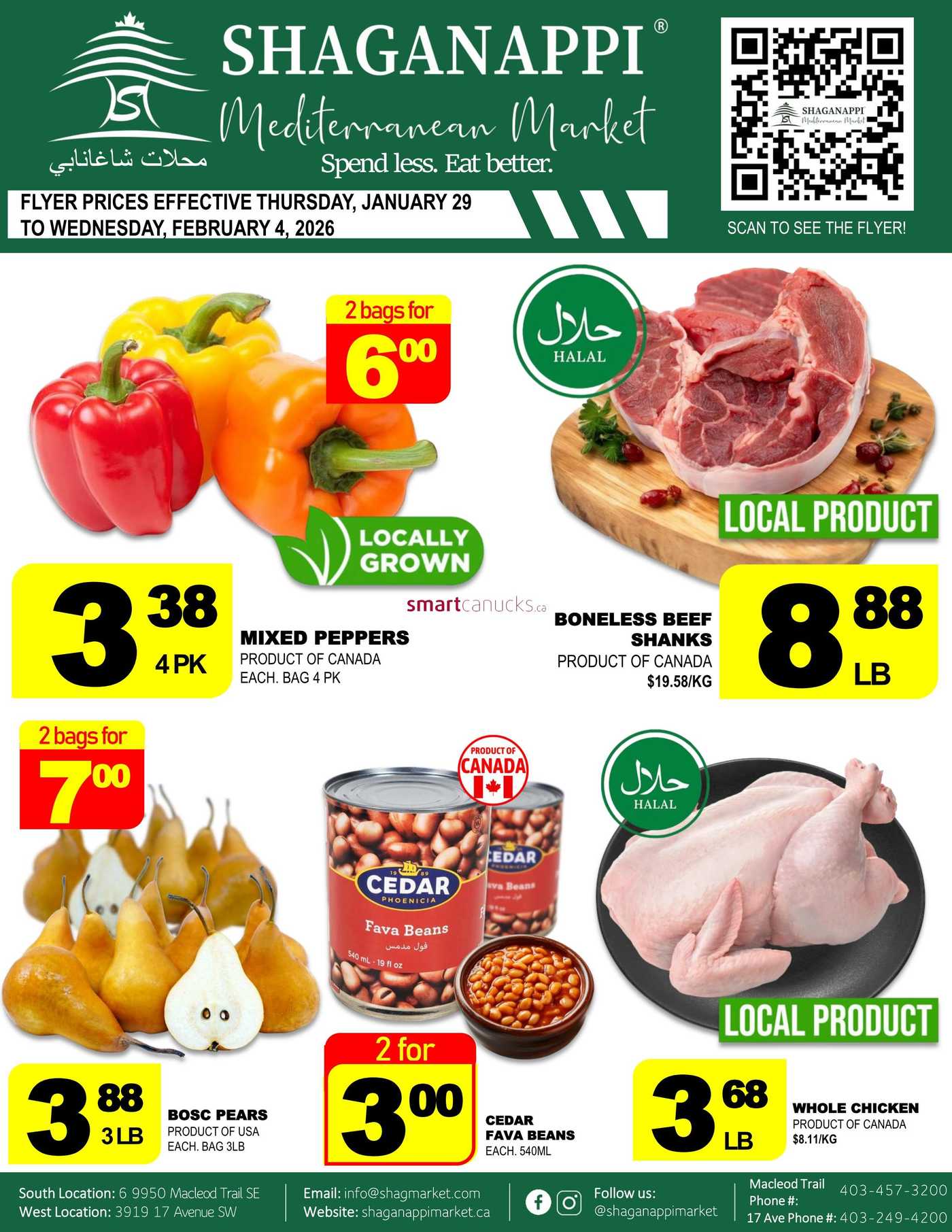 Shaganappi Mediterranean Market Flyer January 29 to February 4