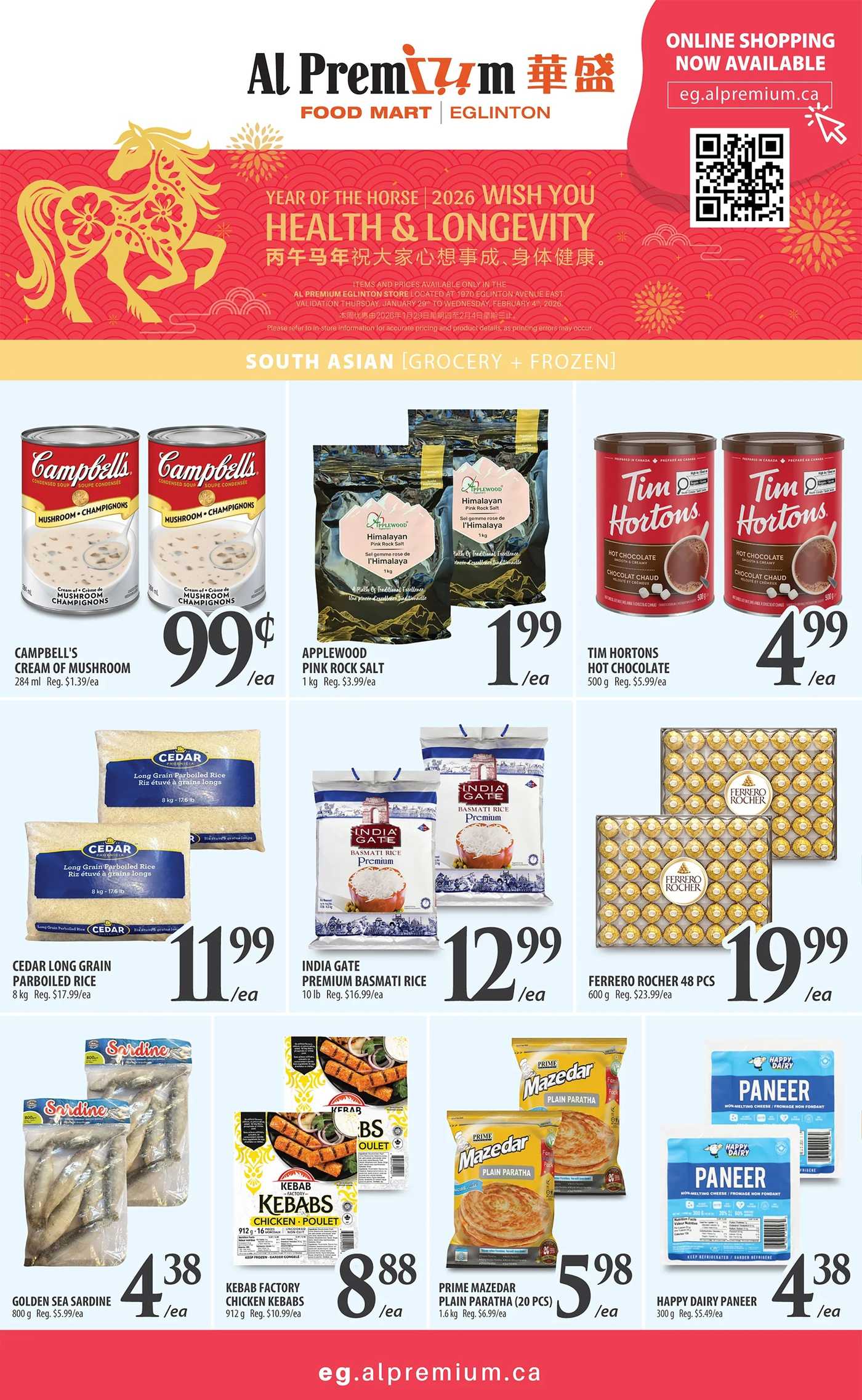 Al Premium Food Mart (Eglinton Ave.) Flyer January 29 to February 4