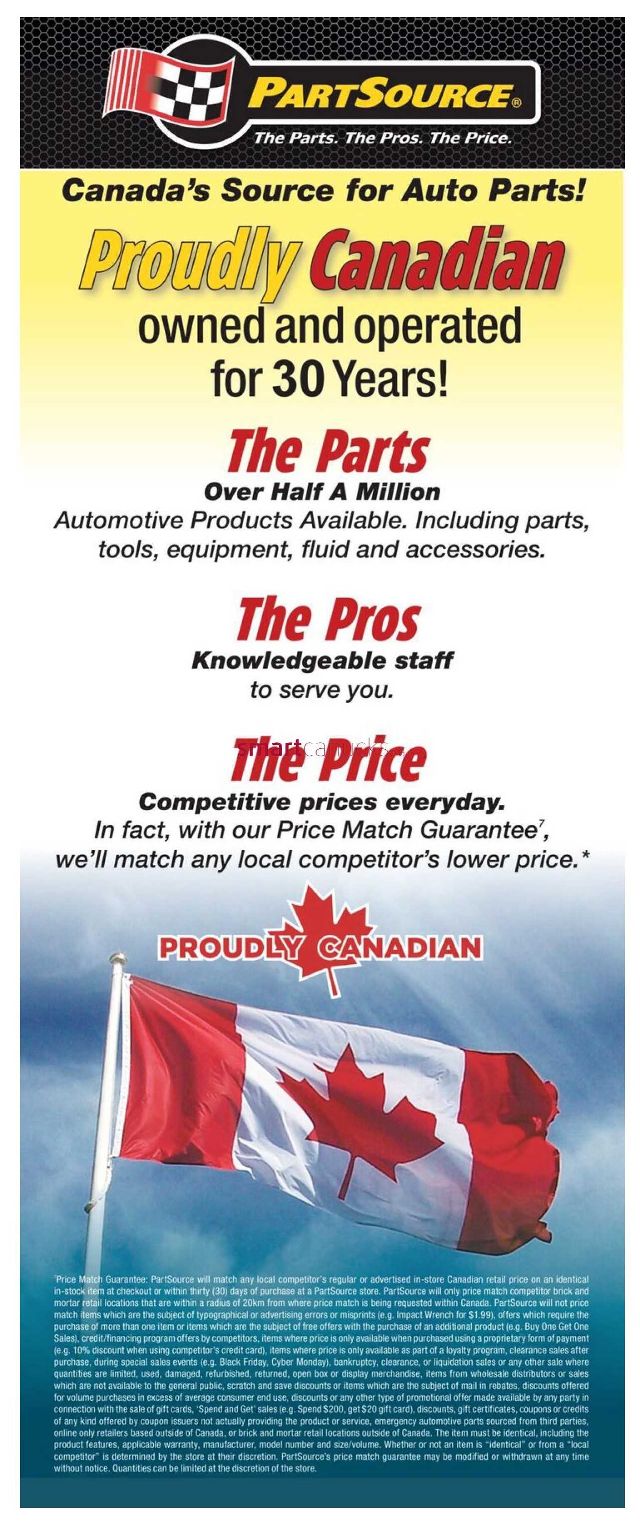 PartSource Flyer January 30 to February 11