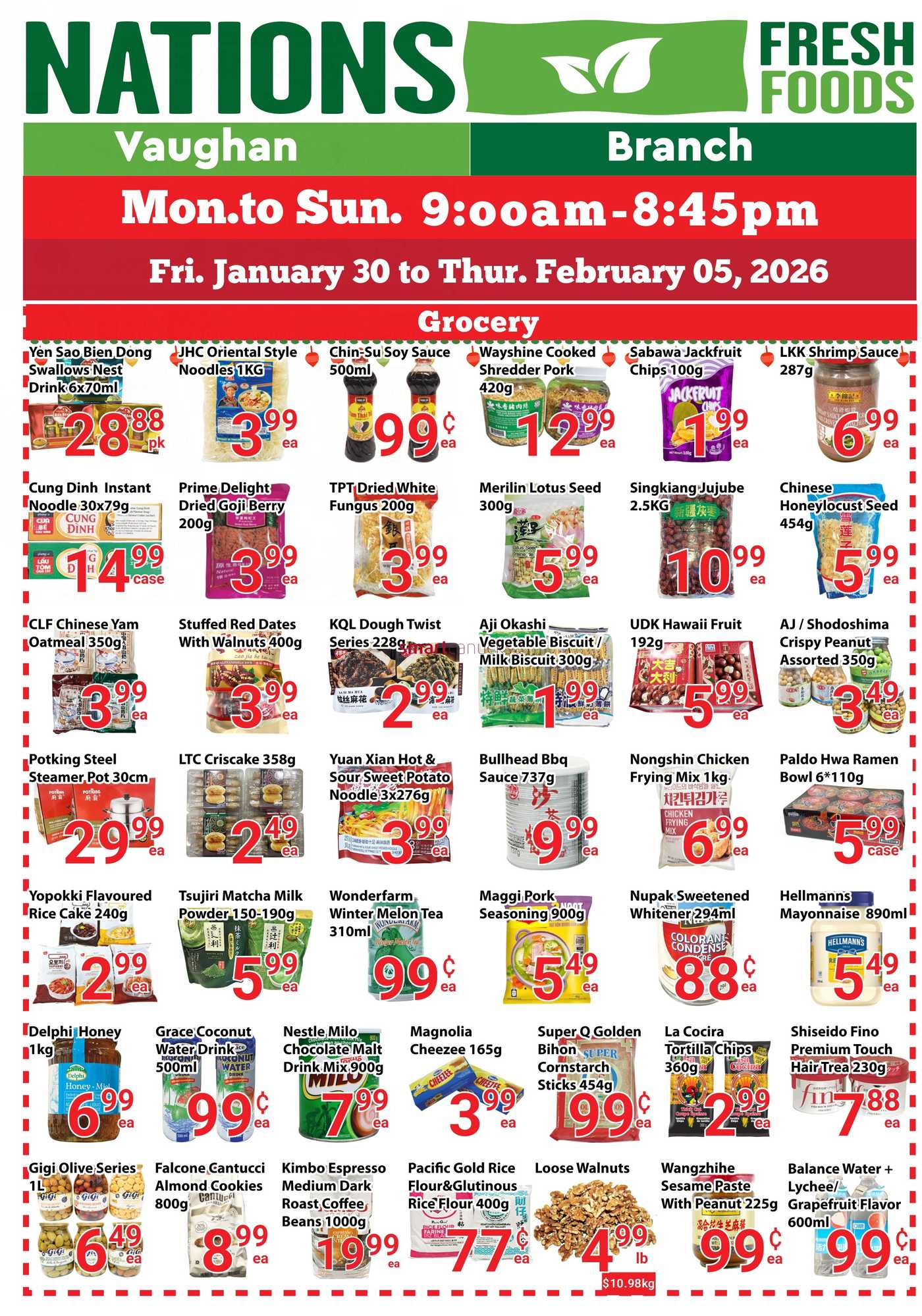 Nations Fresh Foods (Vaughan) Flyer January 30 to February 5
