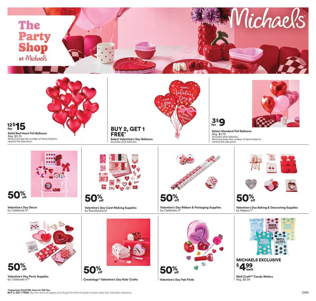 Michaels Arts and Crafts Canada Flyers