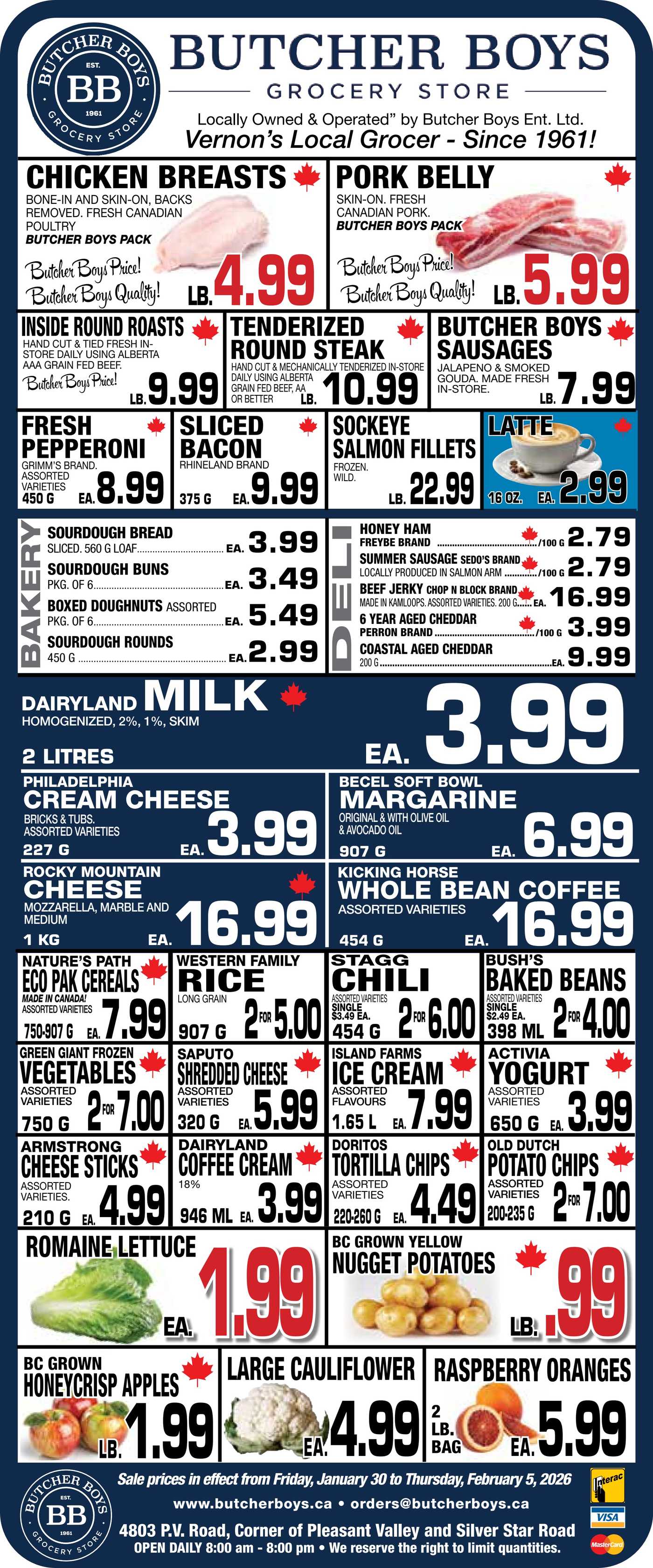 Butcher Boys Grocery Store Flyer January 30 to February 5