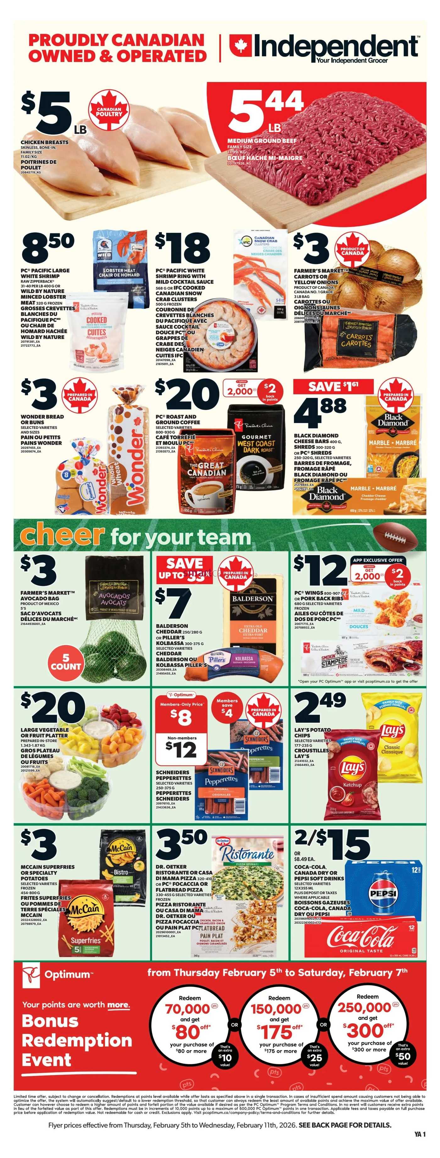 Independent Grocer (Atlantic) Flyer February 5 to 11