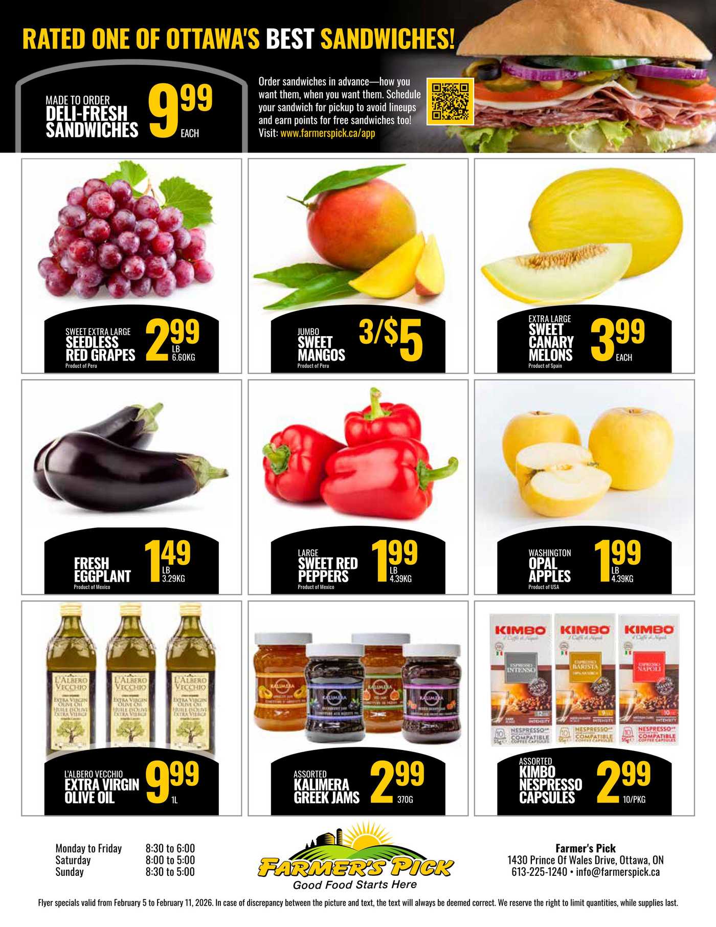 Farmer's Pick Flyer February 5 to 11