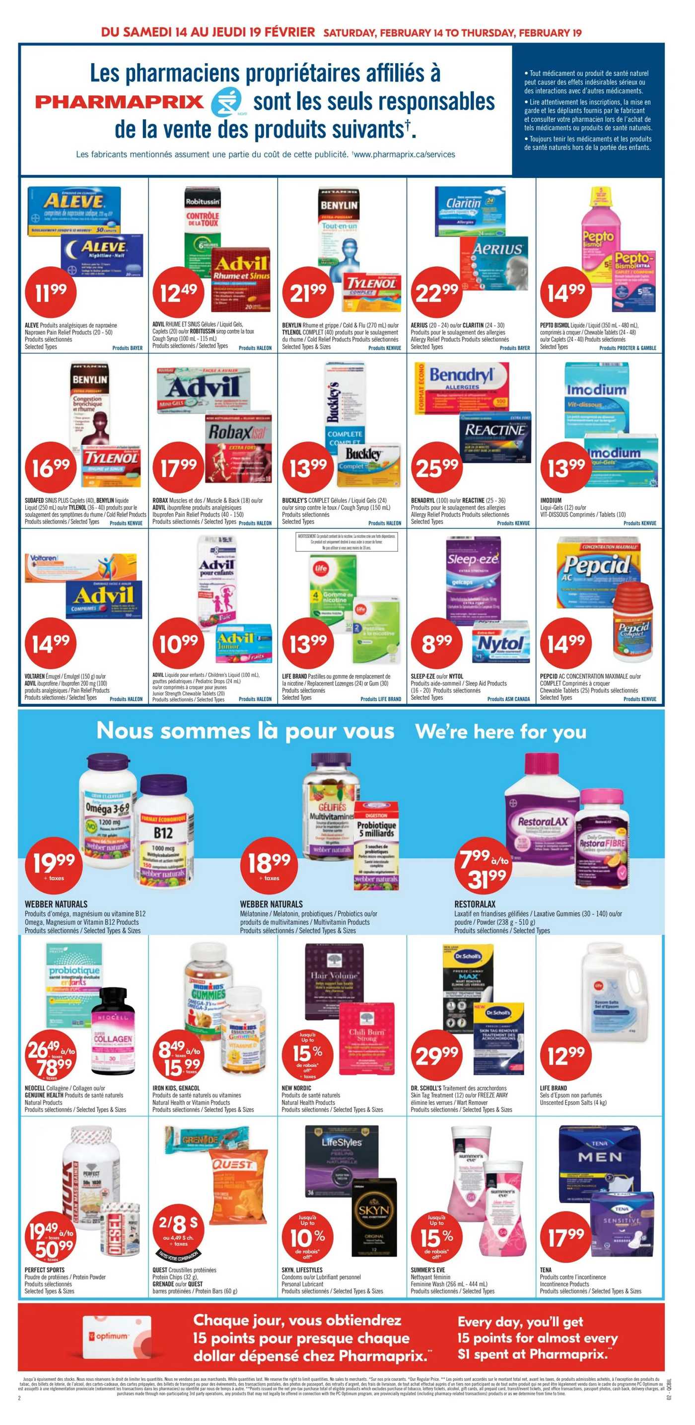 Pharmaprix Flyer February 14 to 19