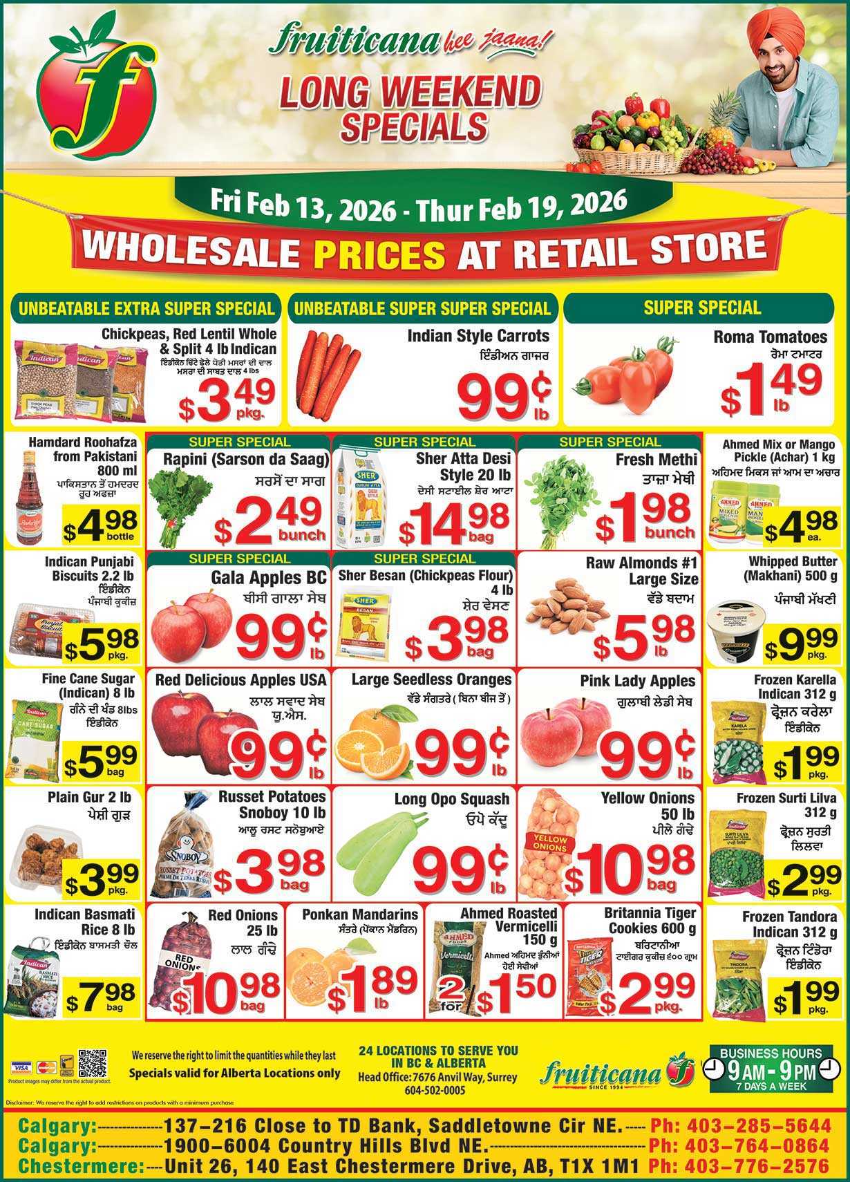 Fruiticana (Calgary) Flyer February 13 to 19