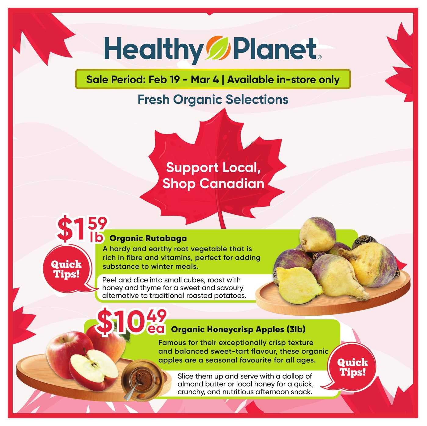 Healthy Planet Flyer February 19 to March 4