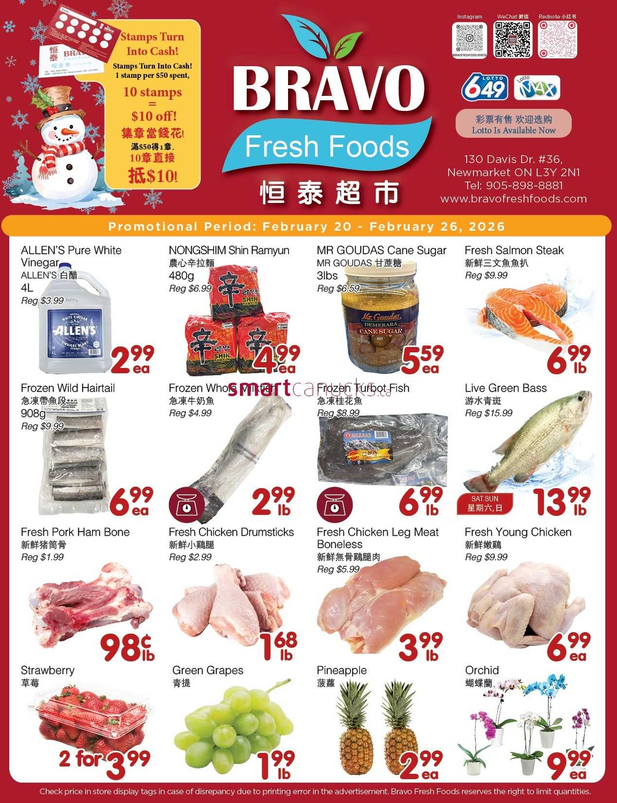 Bravo Fresh Foods Flyer February 20 to 26