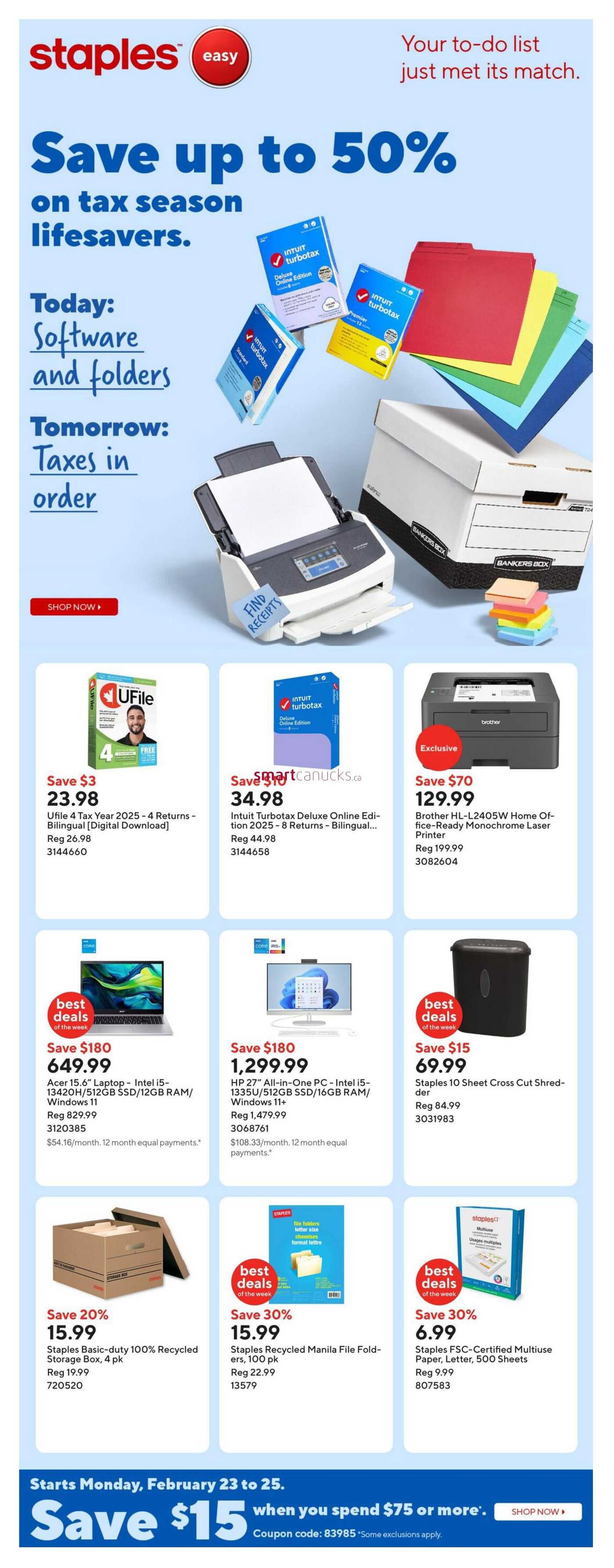 Staples Canada Flyers