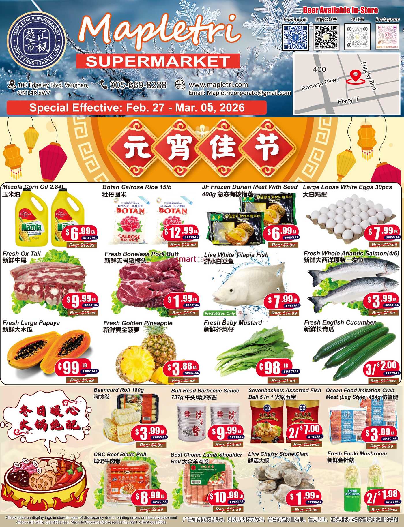 Mapletri Supermarket Canada Flyers