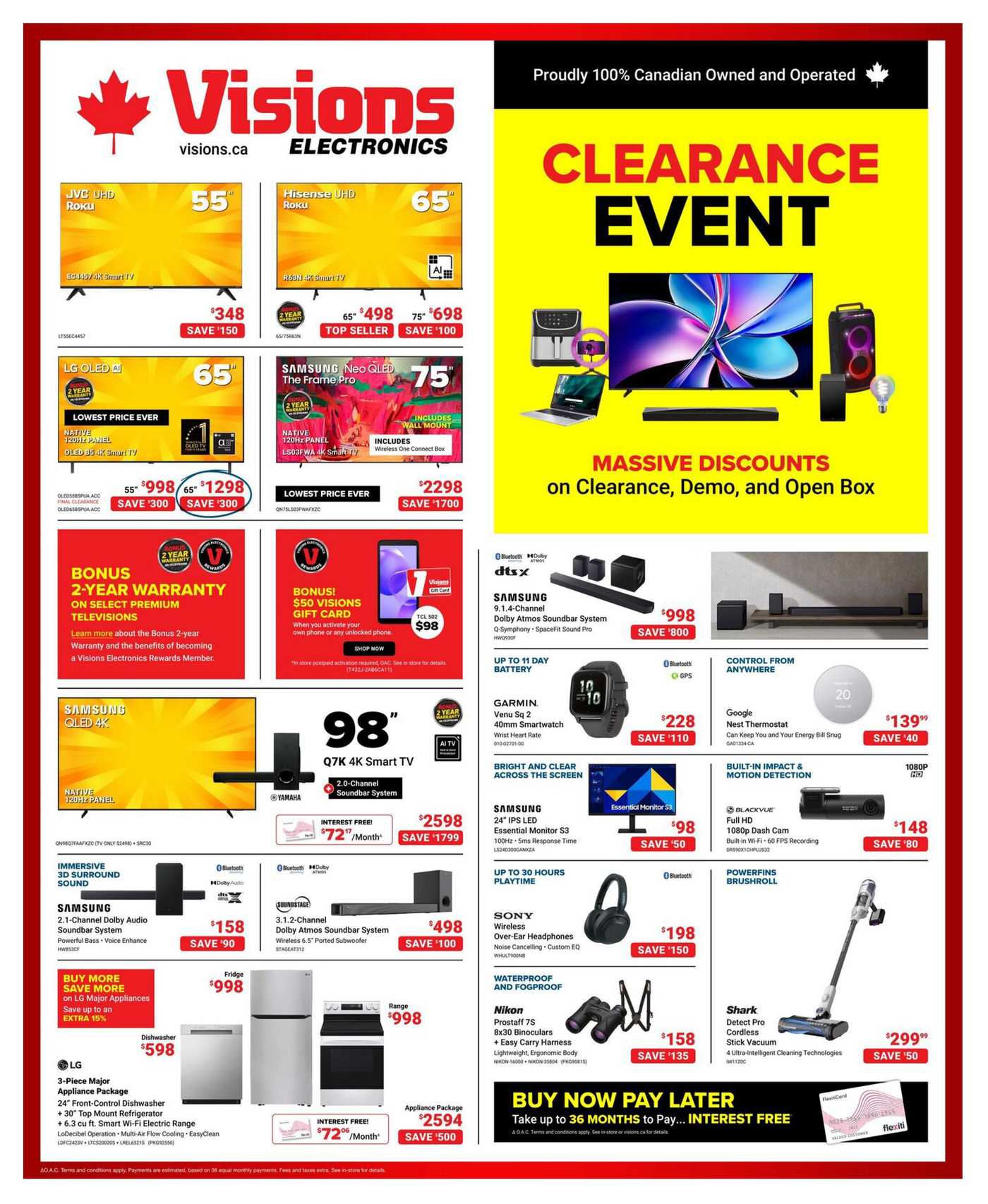Visions Electronics Canada Flyers