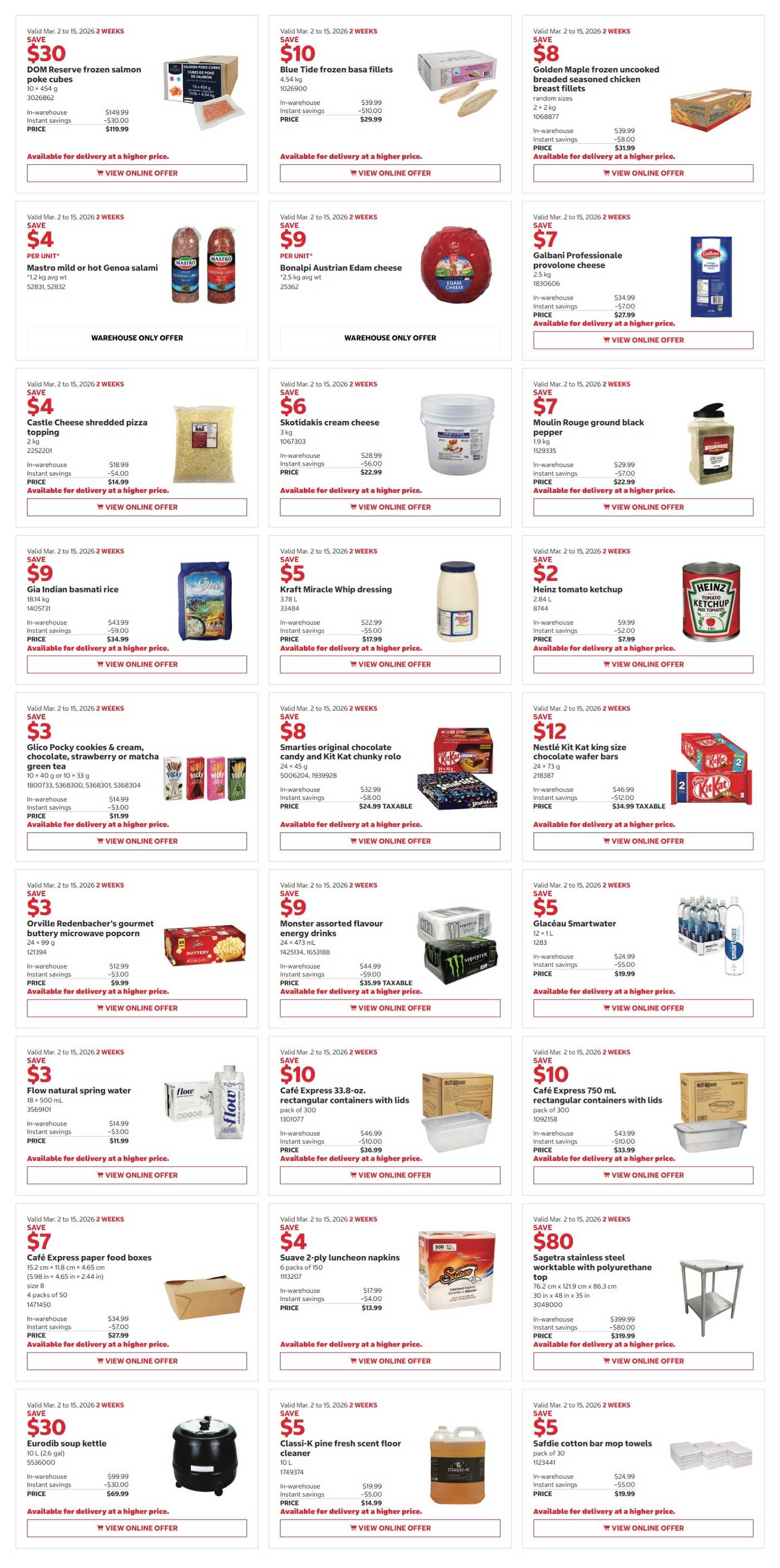 Costco Business Centre Instant Savings Flyer March 2 to 15