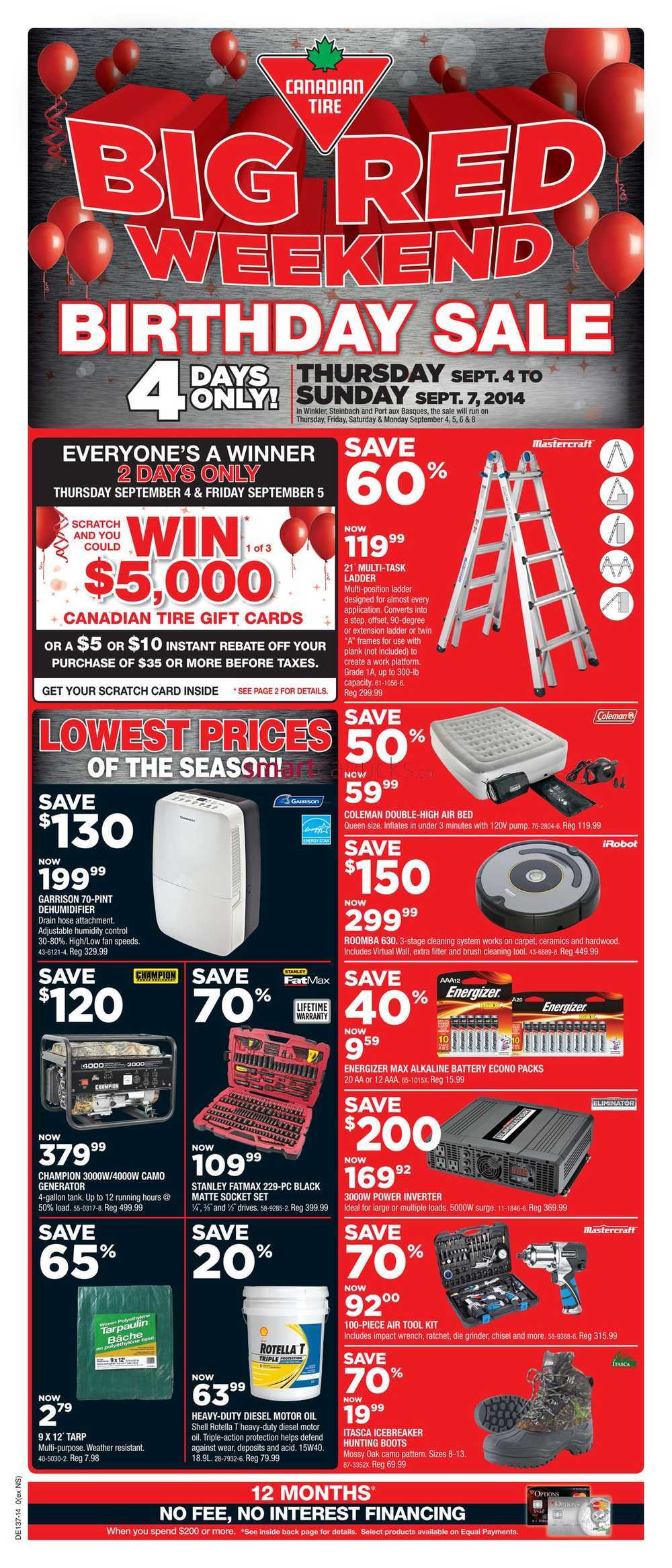 Canadian Tire ON Flyer September 4 To 11