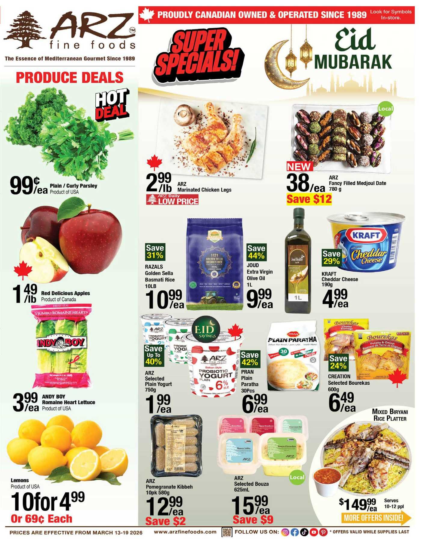 Arz Fine Foods Canada Flyers