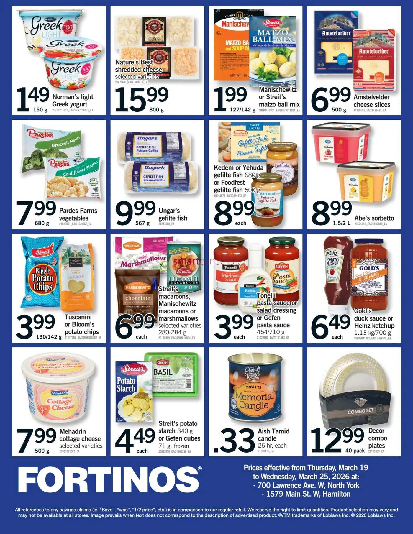 Fortinos Flyer March 19 to 25