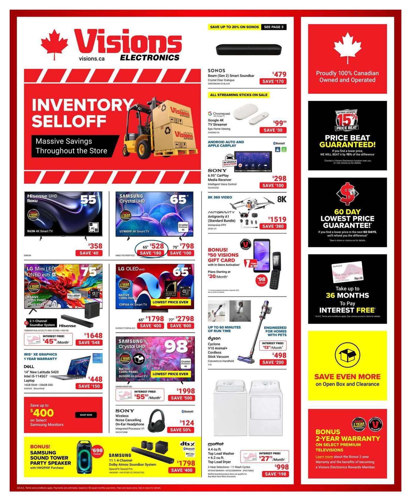 Visions Electronics Canada Flyers