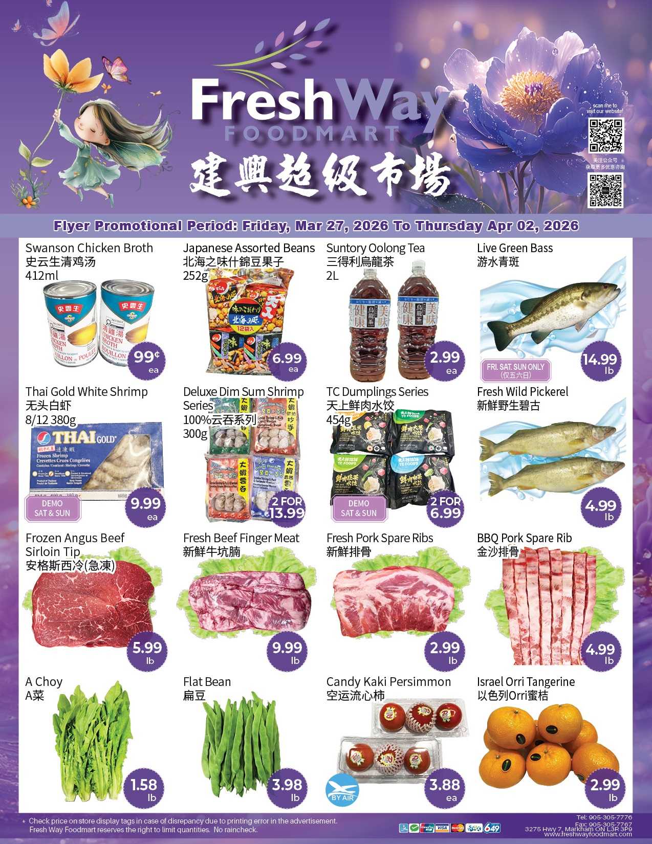 FreshWay Foodmart Flyer March 27 to April 2