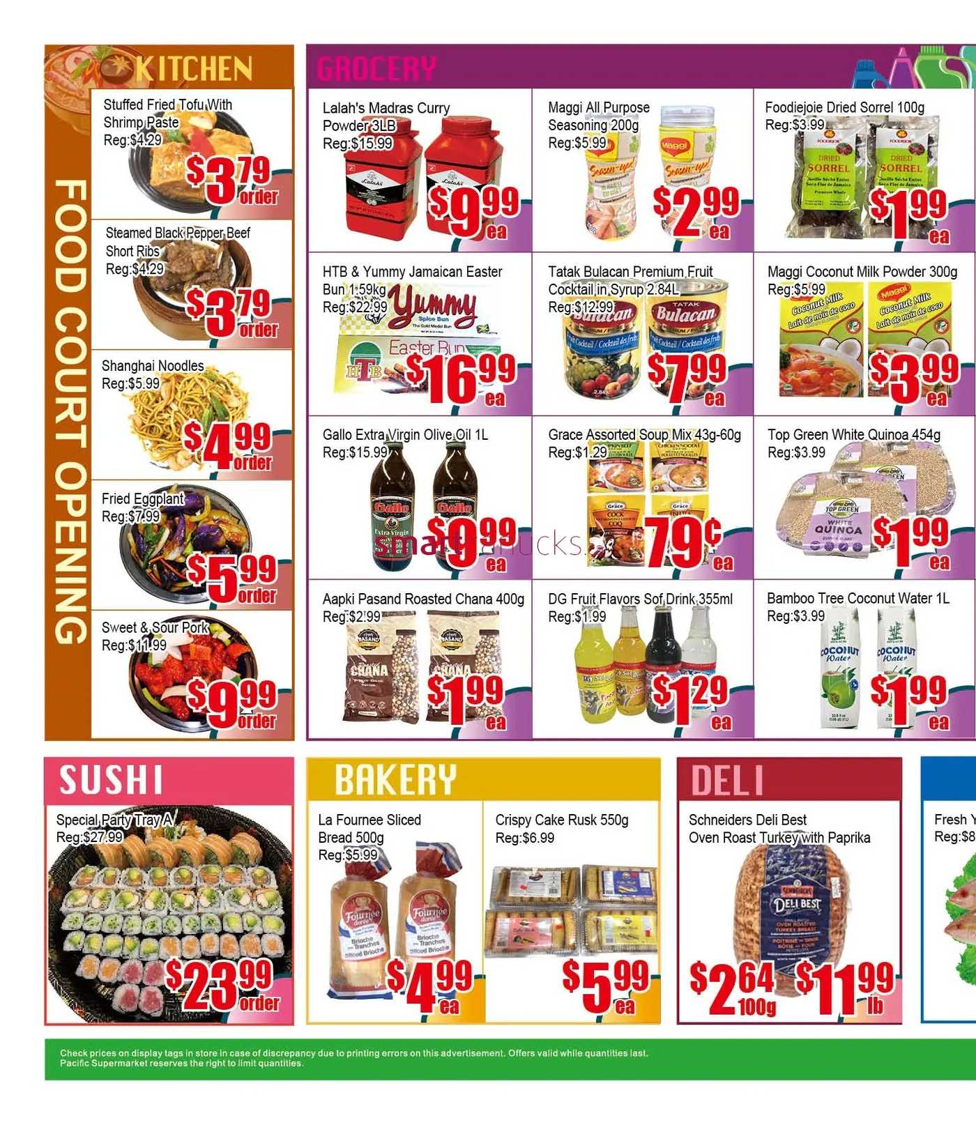 Pacific Fresh Food Market (Pickering) Flyer March 27 to April 2