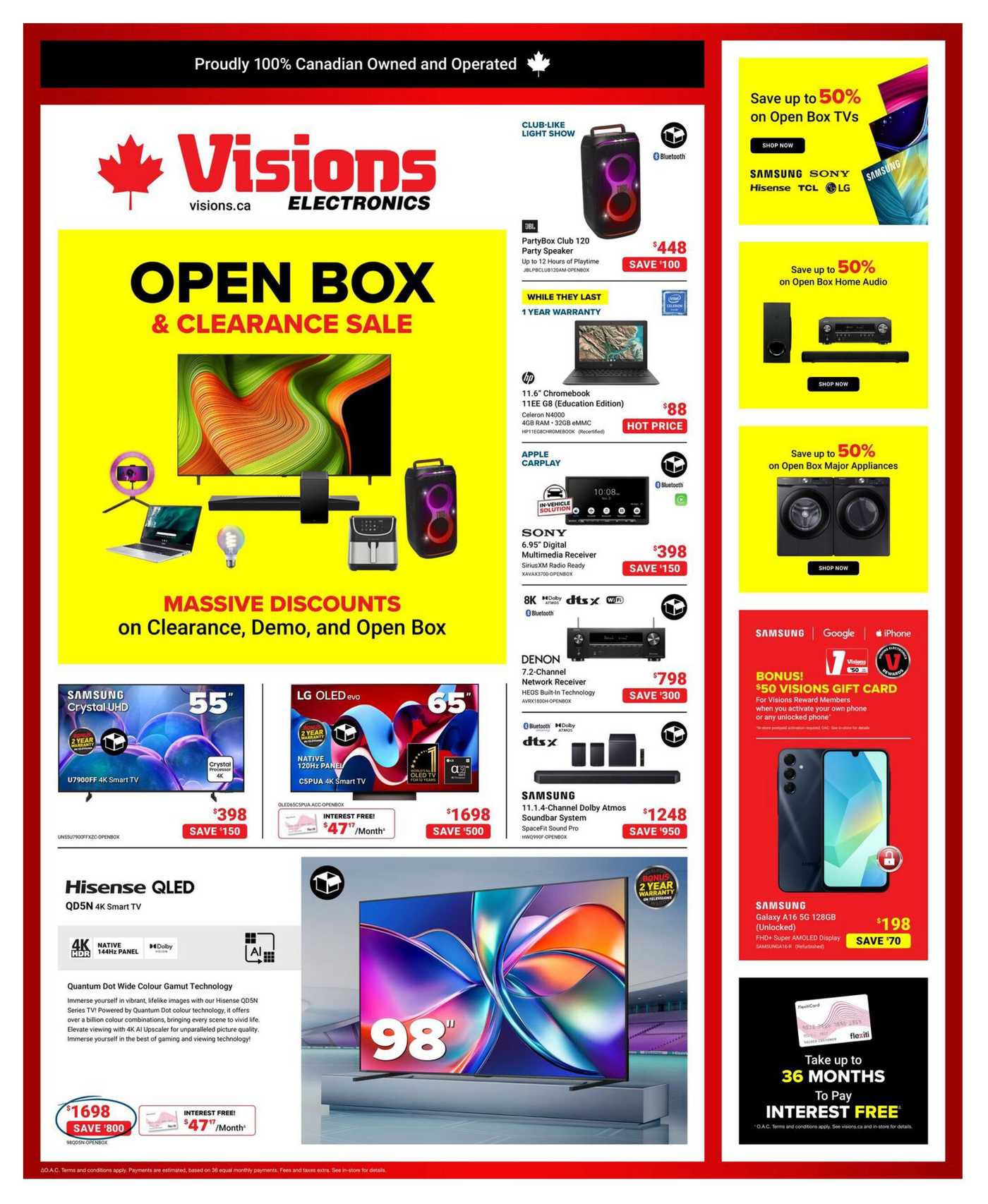 Visions Electronics Canada Flyers