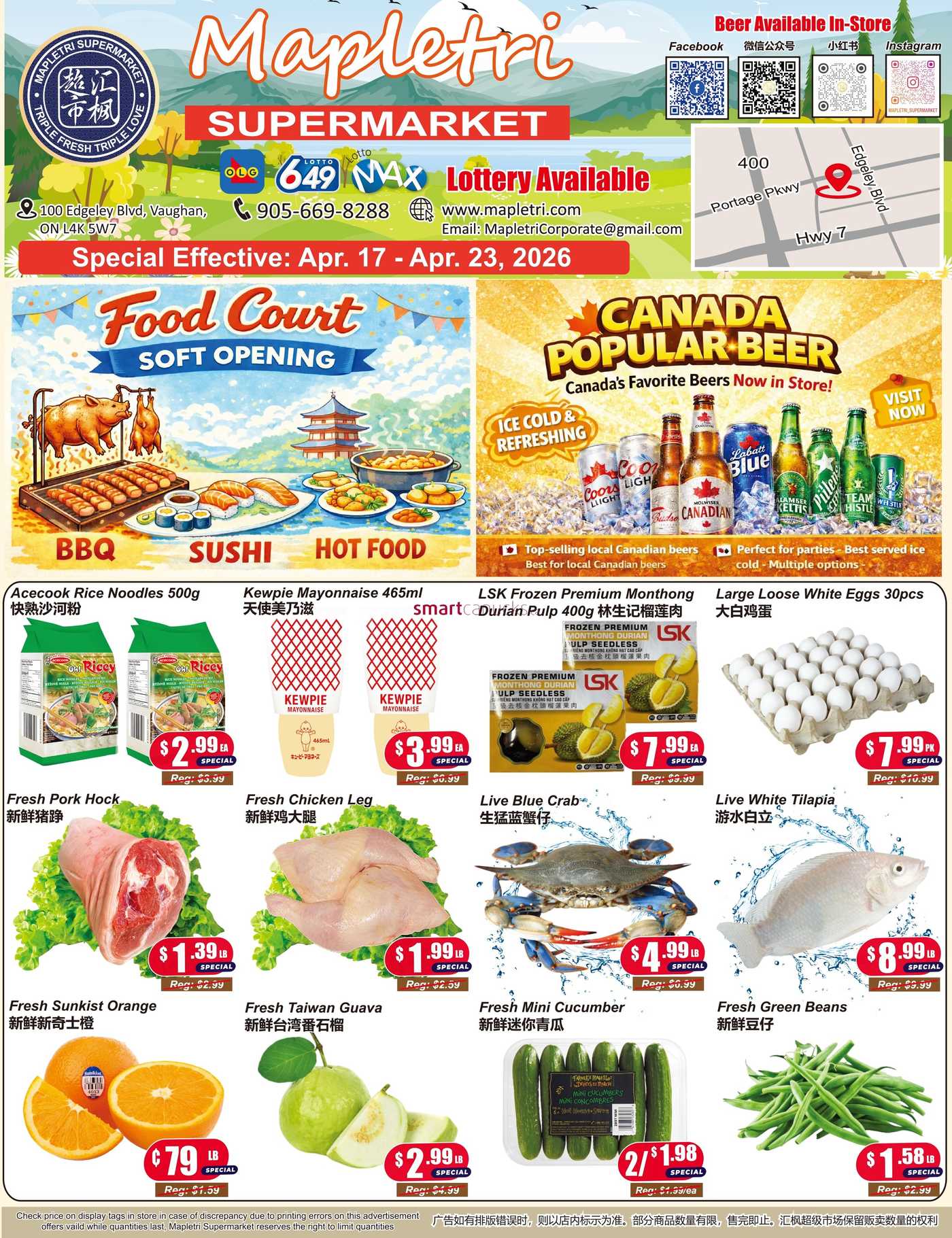 Mapletri Supermarket Canada Flyers