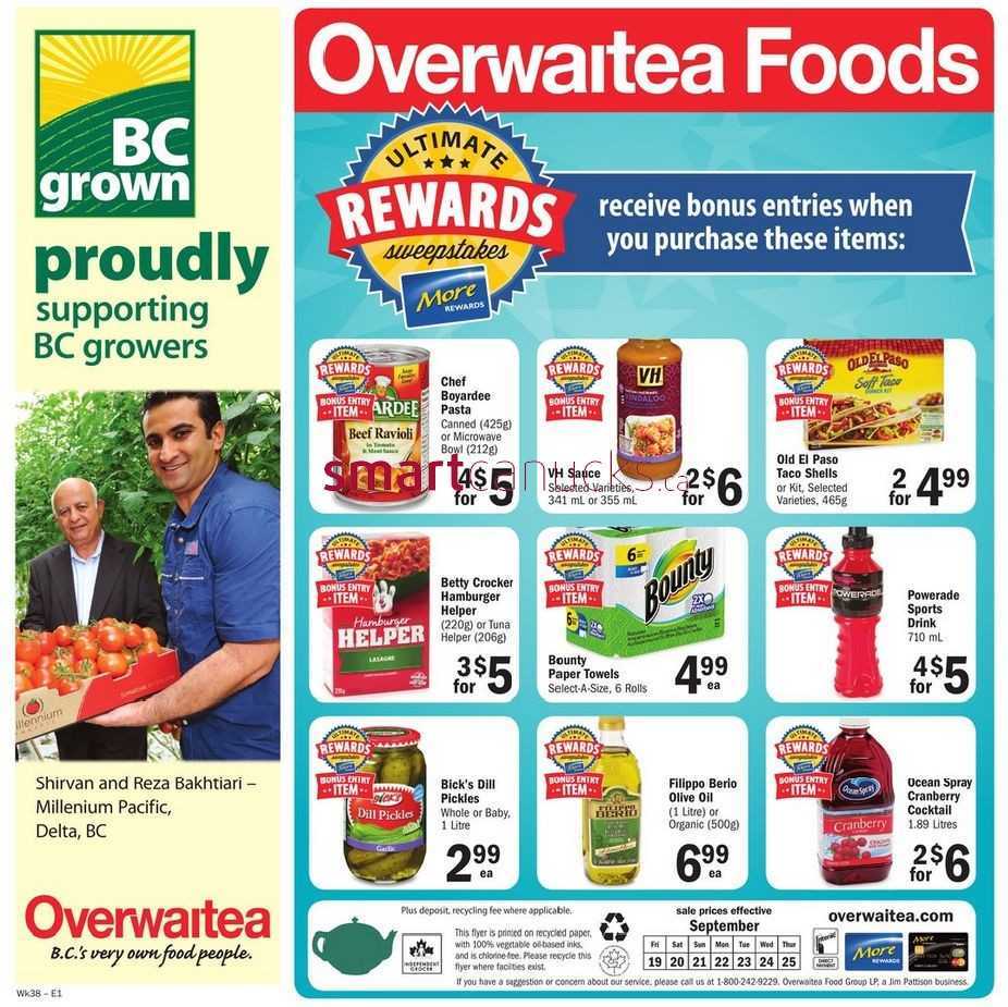 Overwaitea flyer September 19 to 25
